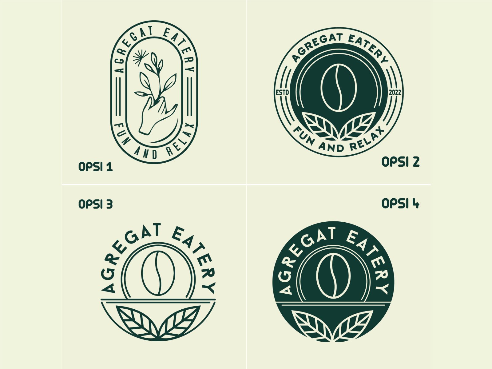Optional Eatery Aggregate Logo by budi stwn on Dribbble