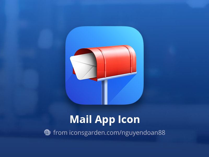 Mail app icon by iconsgarden on Dribbble