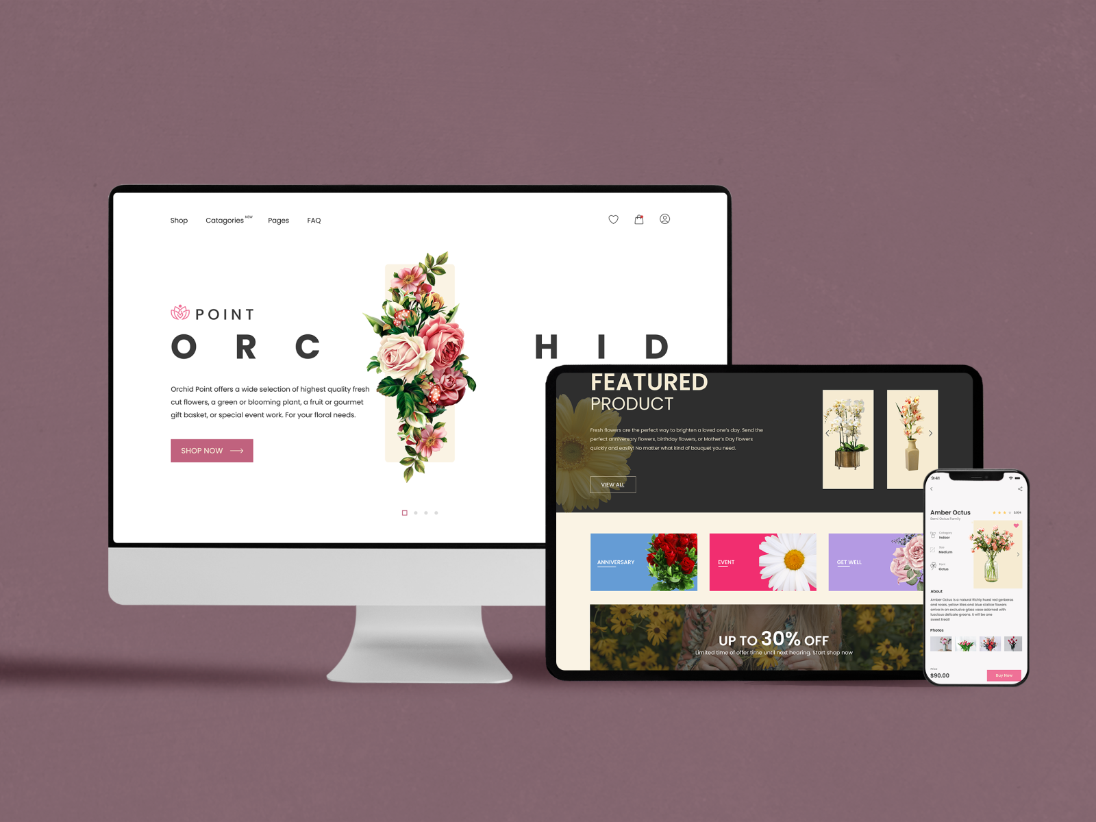 Orchid Point Web, Tablet & Mobile App Design by Jahidur Rahman Rifat on ...