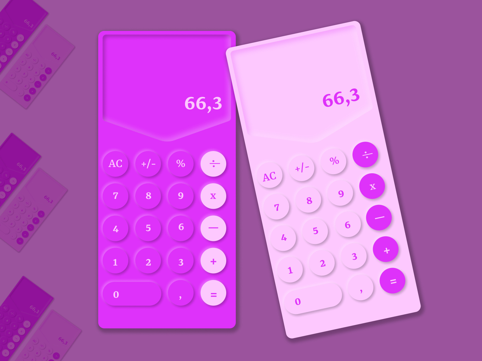 Calculator Design by Amyy Stephanie Alex-Okenwa on Dribbble