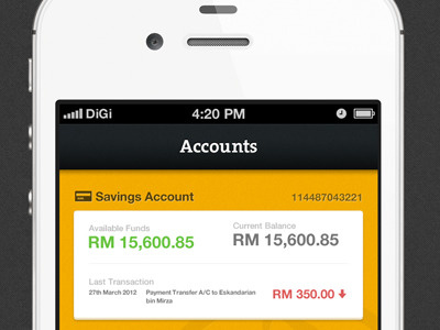Maybank2U Concept Redesign by Eski Mirza on Dribbble