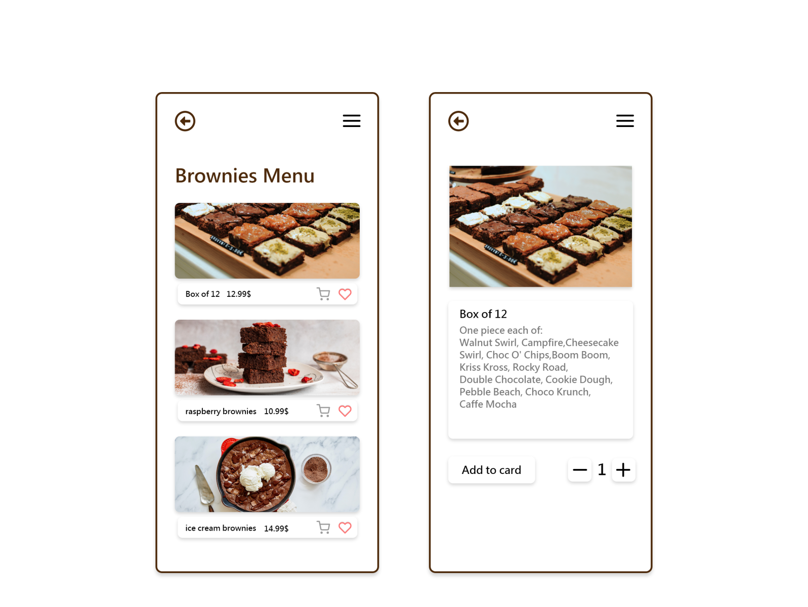 food menu dailyui043 by Hbaoi on Dribbble