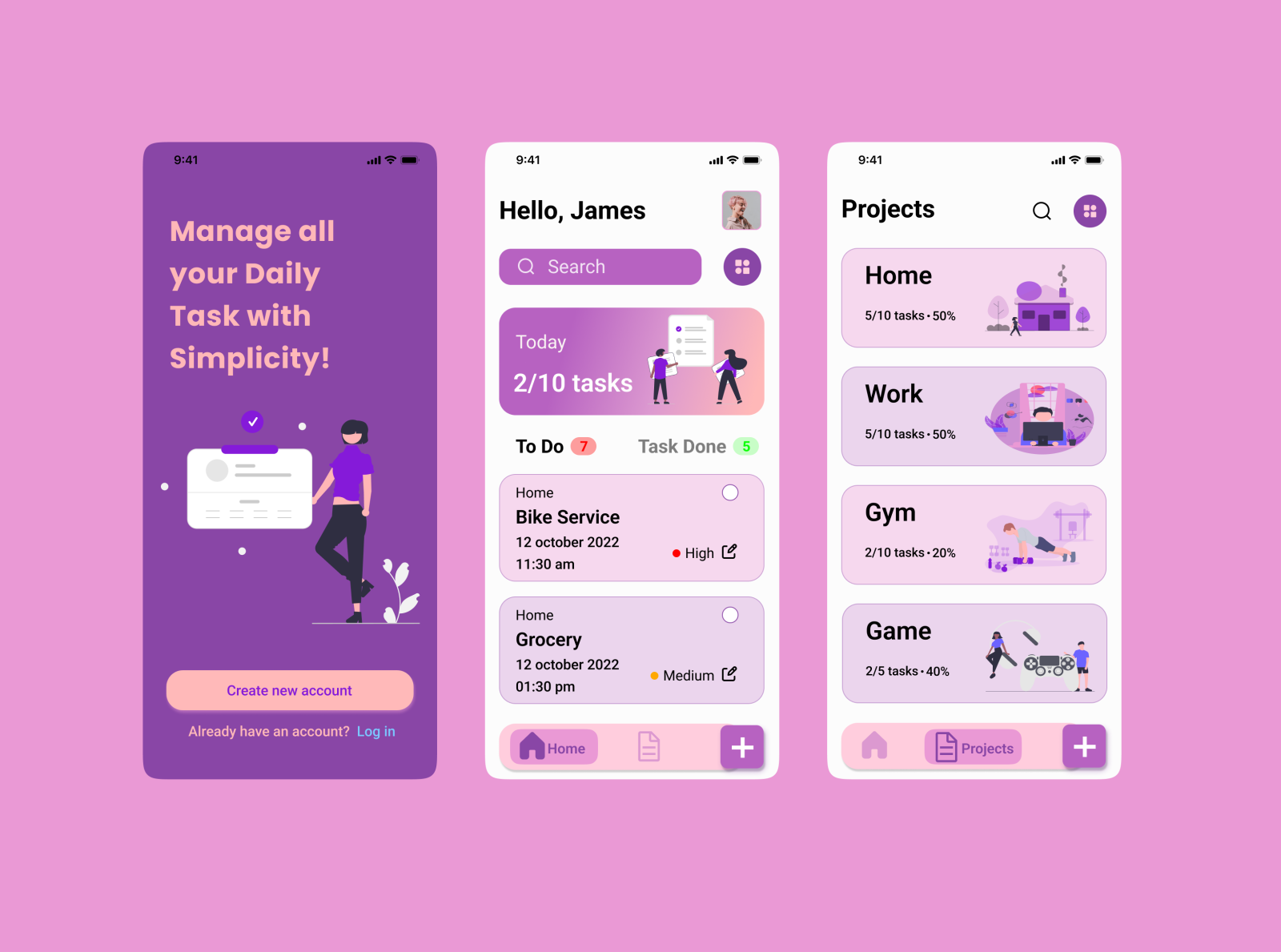 TO DO APP UI CONCEPT by Niraj kumar on Dribbble
