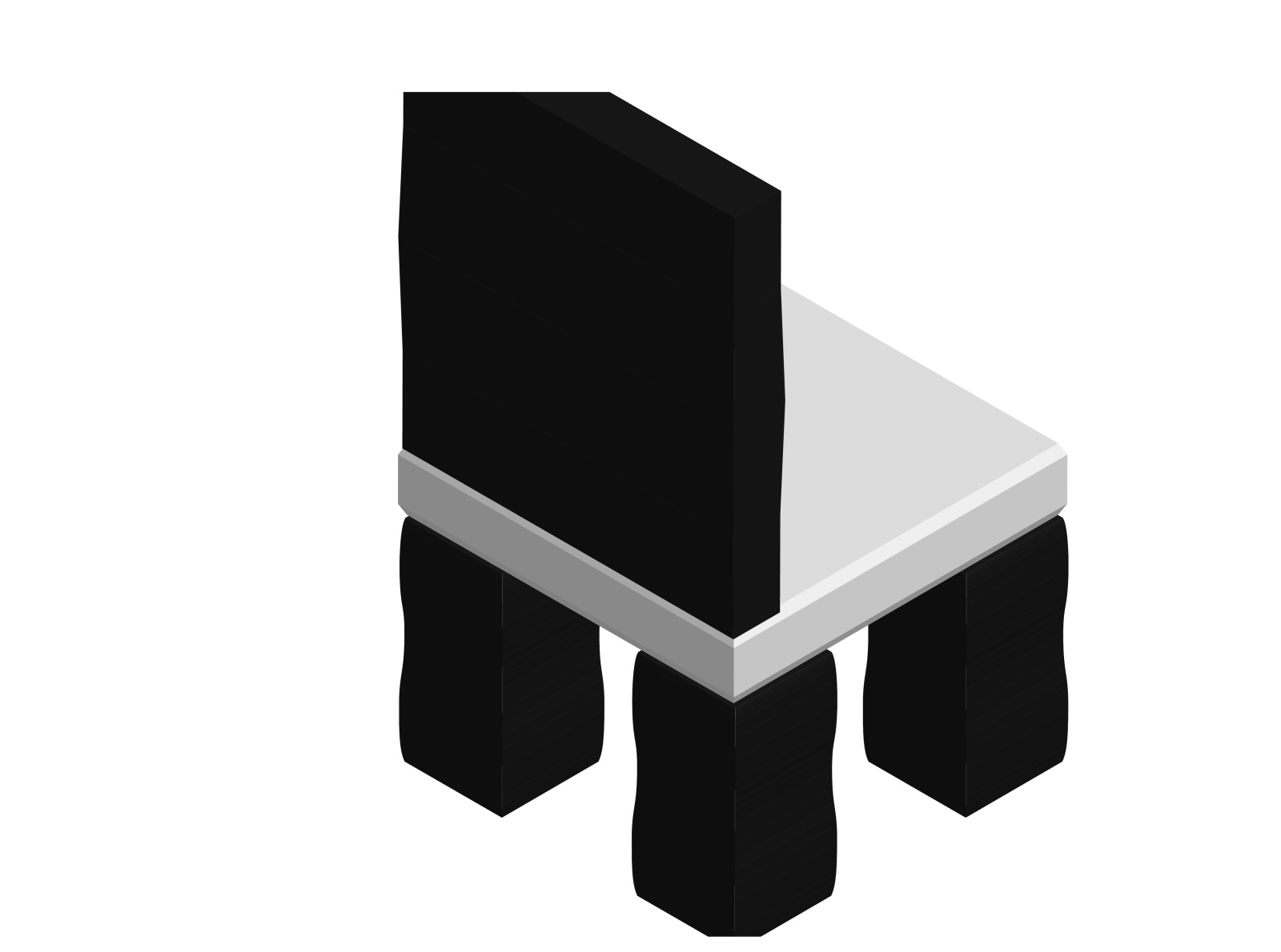 3D chair - Ilustrator by Vinícius Ferreira Galvão on Dribbble