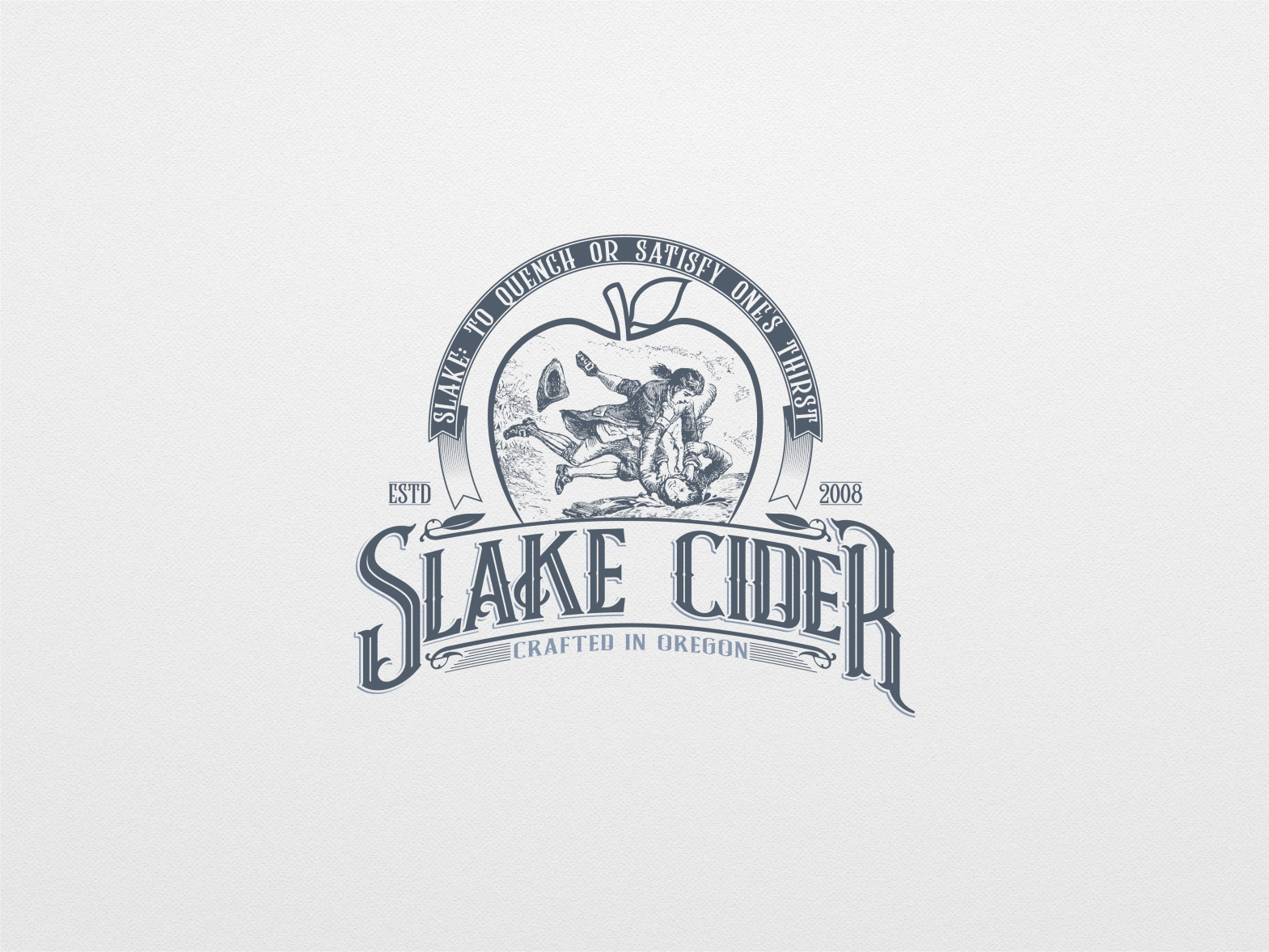 Slake Cider Retro Logo by Dejan Dedov on Dribbble