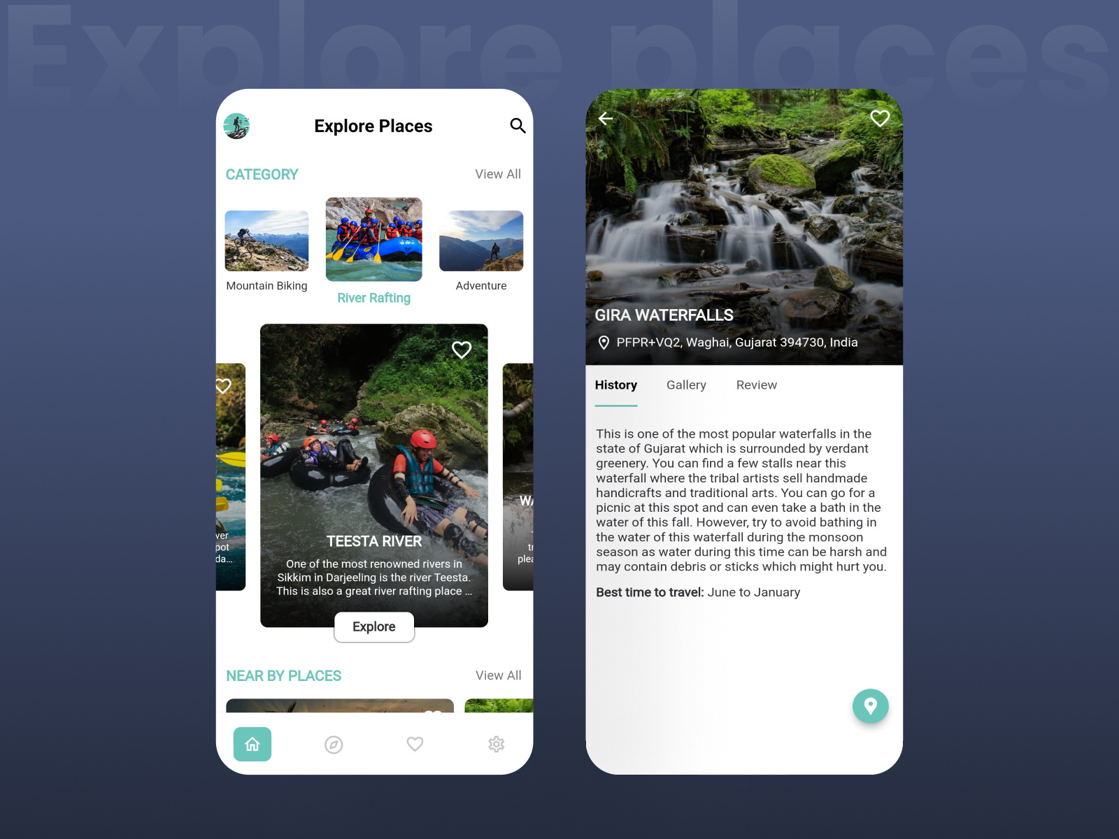 Explore Places app by Meet Mighty on Dribbble