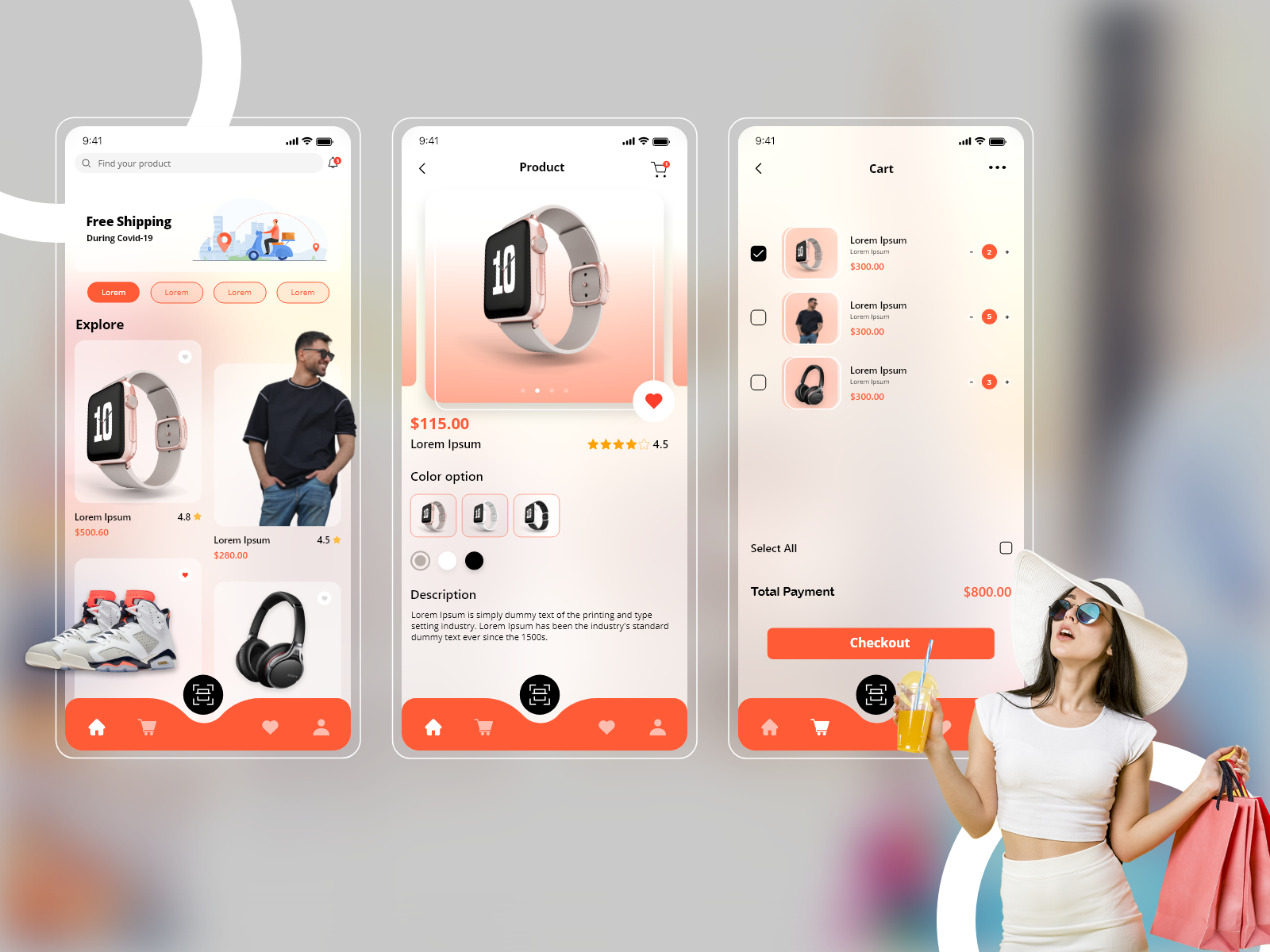 Ecommerce App by 21twelveinteractive on Dribbble