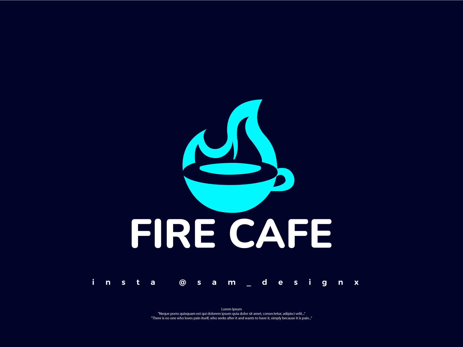 Fire Cafe Logo by Muhammad Samay on Dribbble