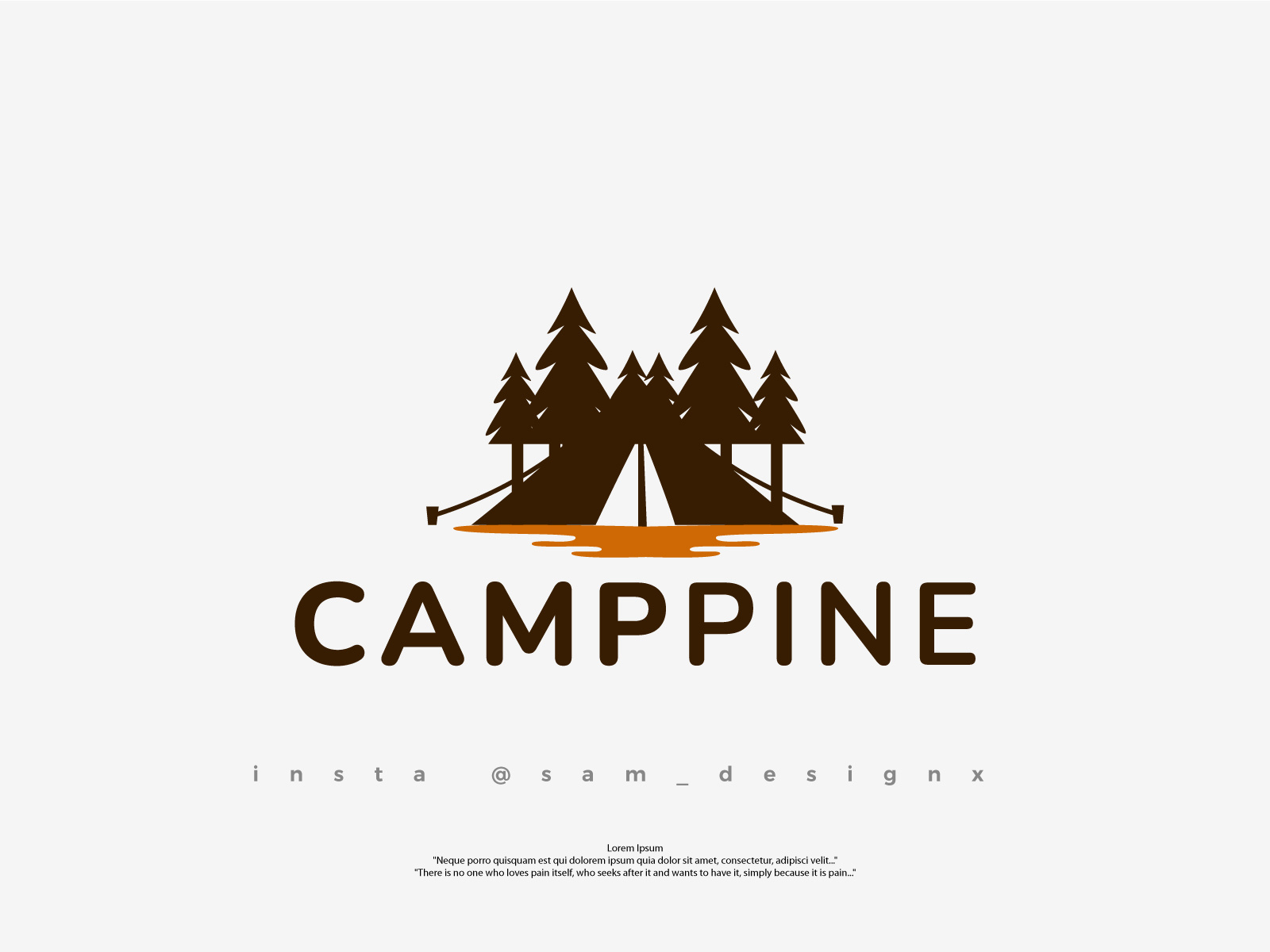 Camppine logo by Muhammad Samay on Dribbble