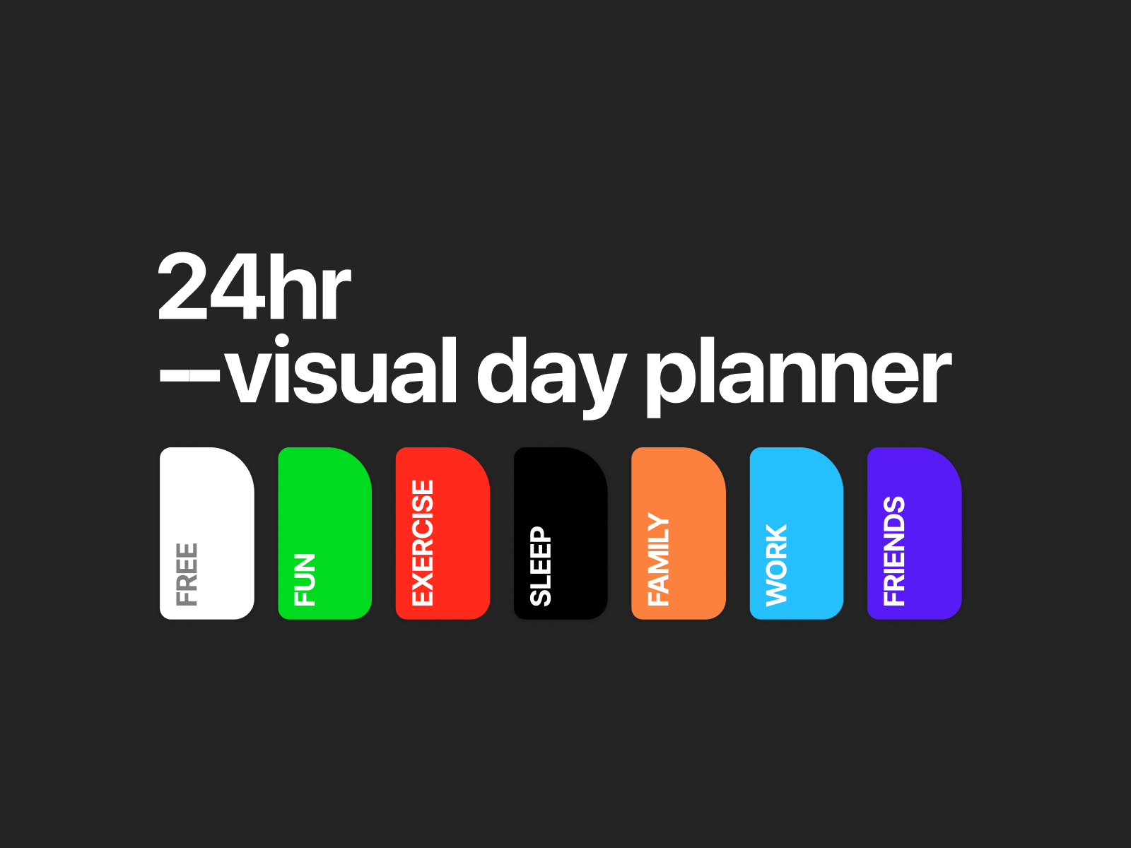 24hr — visual day planner by Tom Green on Dribbble