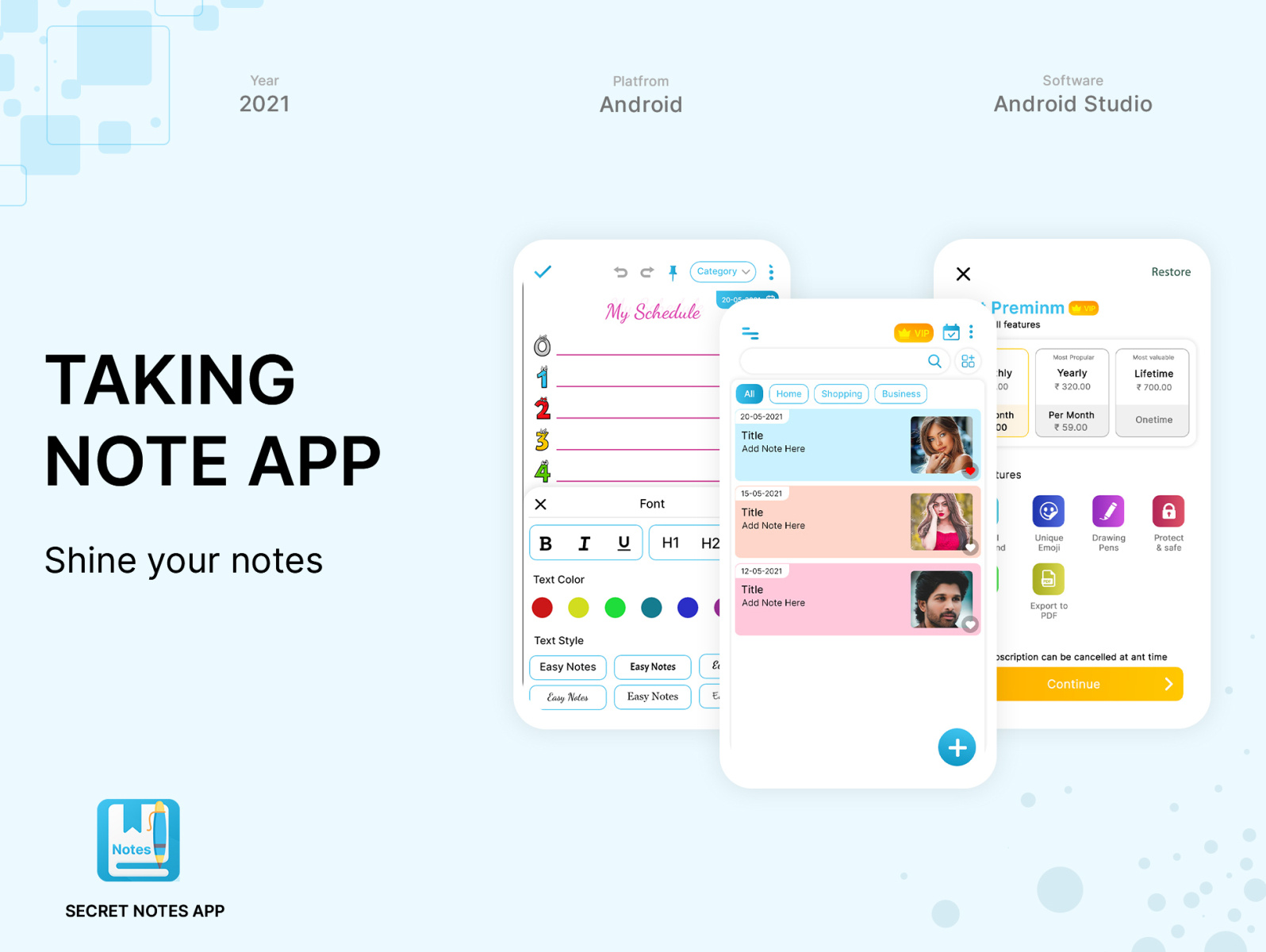 Taking Notes mobile app by Appretive Infotech on Dribbble