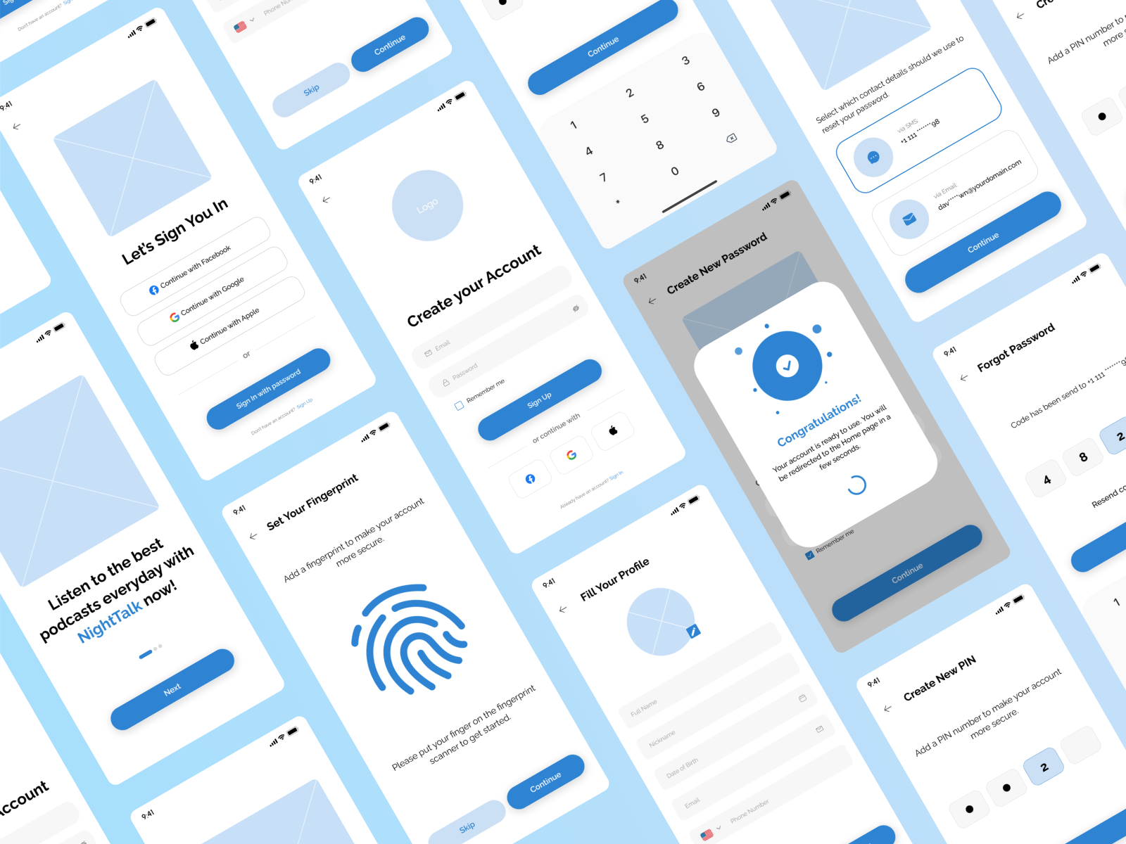 App Wireframe Design | Create Your Account by Magdalena Catleska on ...