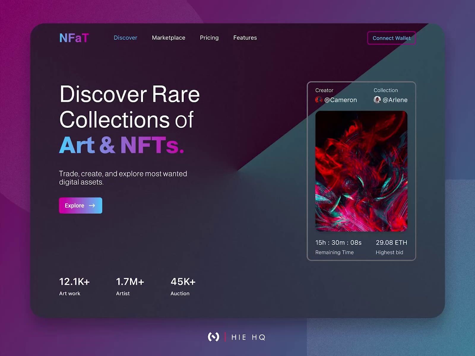NFT Web Design by yugal gupta on Dribbble