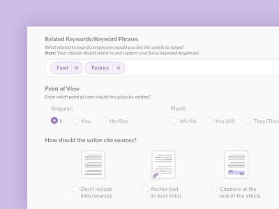 Guideline Form by Anna Huang on Dribbble