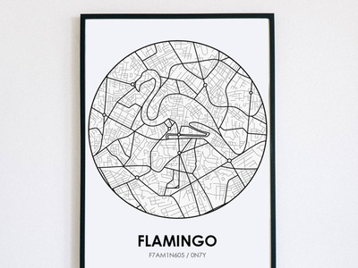 Flamingo Map by Ben Desai on Dribbble