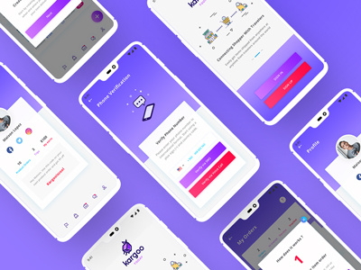 Login and Profile Screen exploration by Md Shohanur Rahman on Dribbble