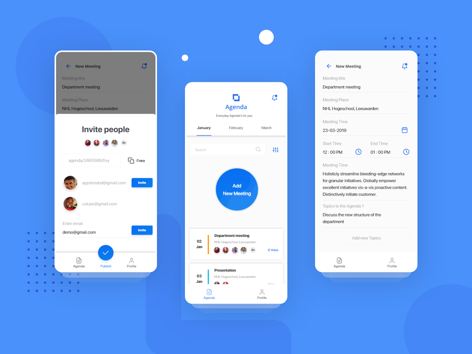 Agenda app UI design in progress by Md Shohanur Rahman on Dribbble