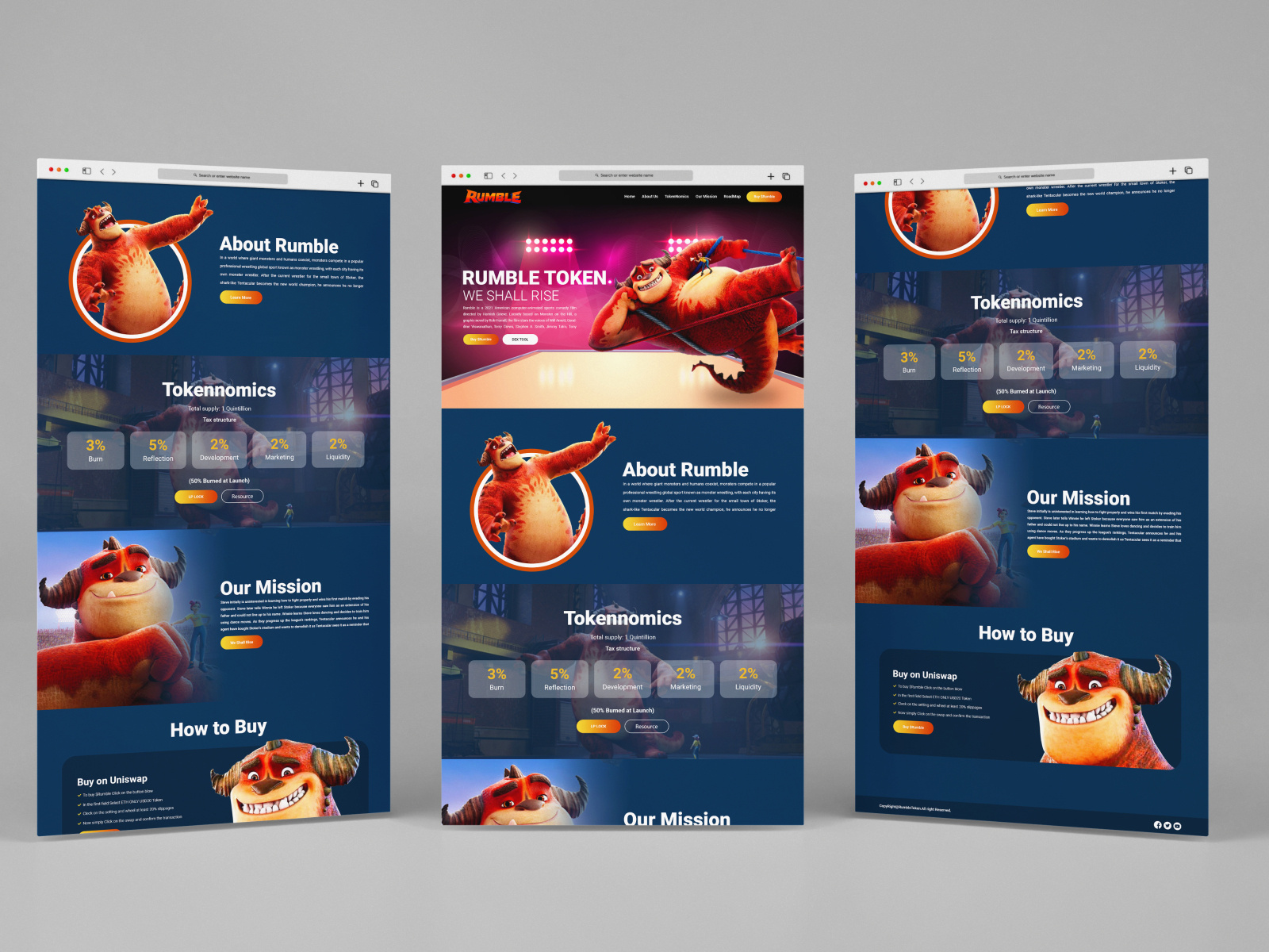 Rumble Token Website design. by Dxdesignz on Dribbble