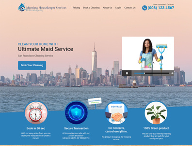 House Cleaning Website design by Dxdesignz on Dribbble