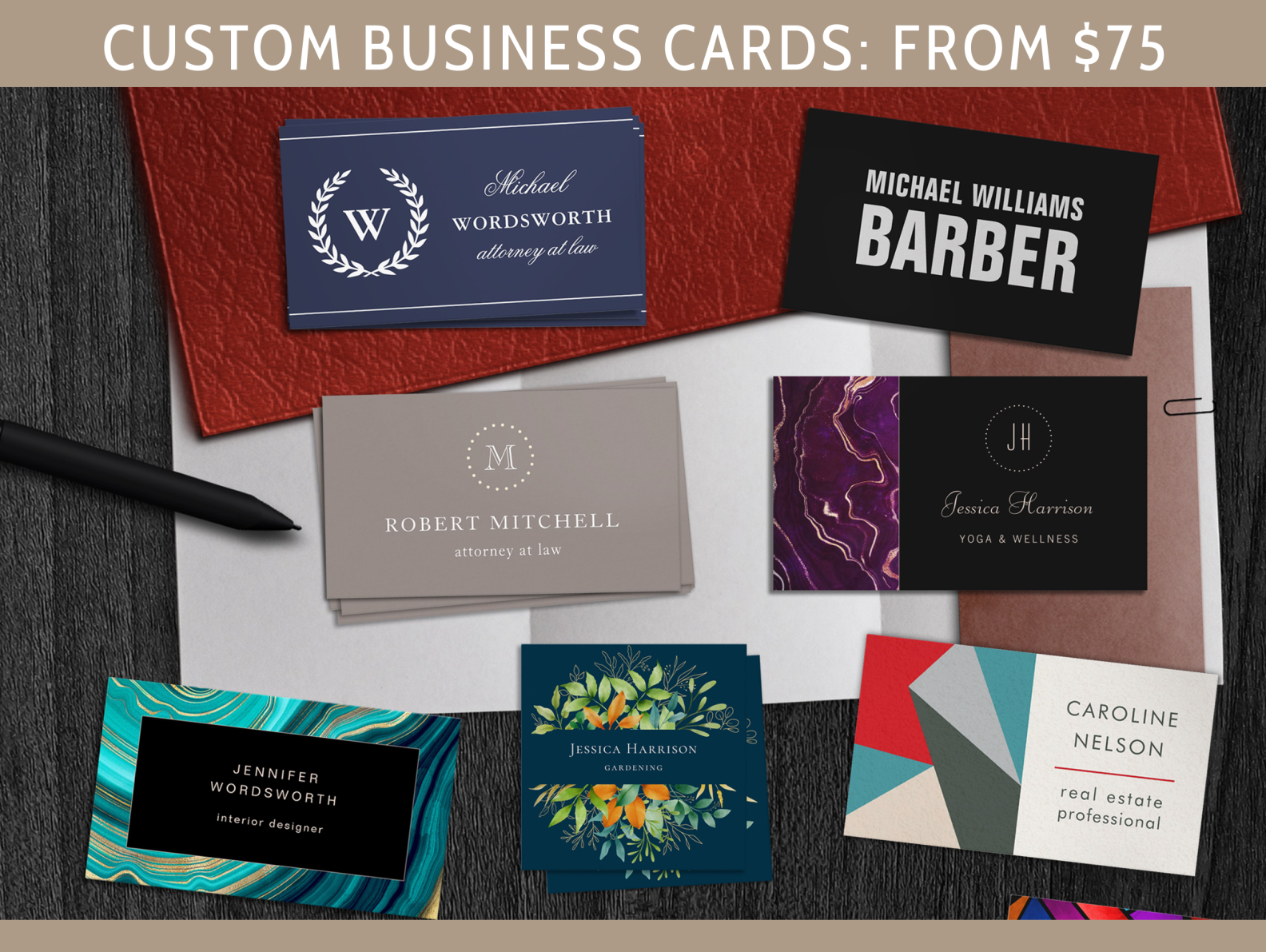 Custom Business Cards by WittyBetty Designs on Dribbble
