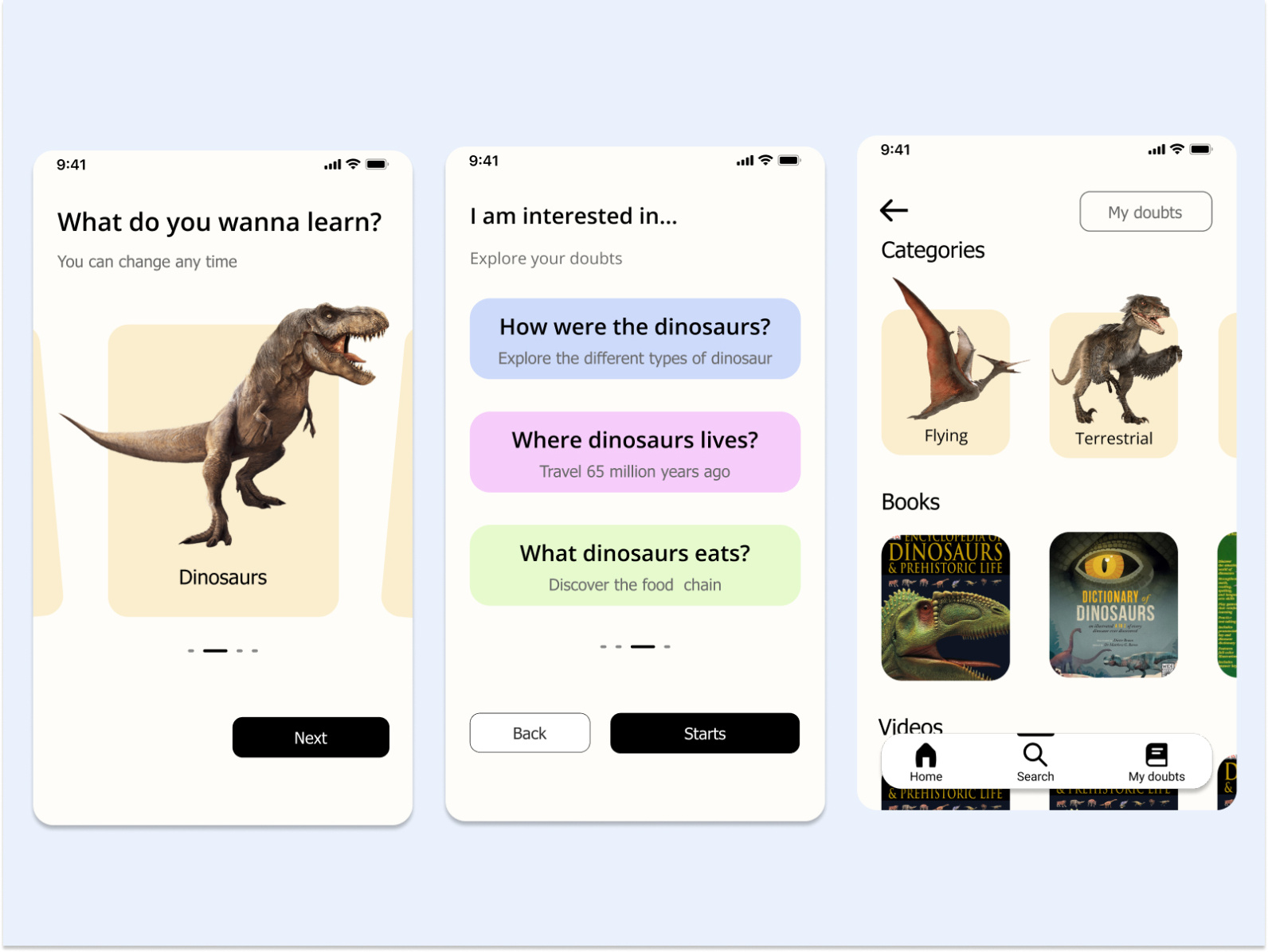 Science app by Agustin Macko on Dribbble