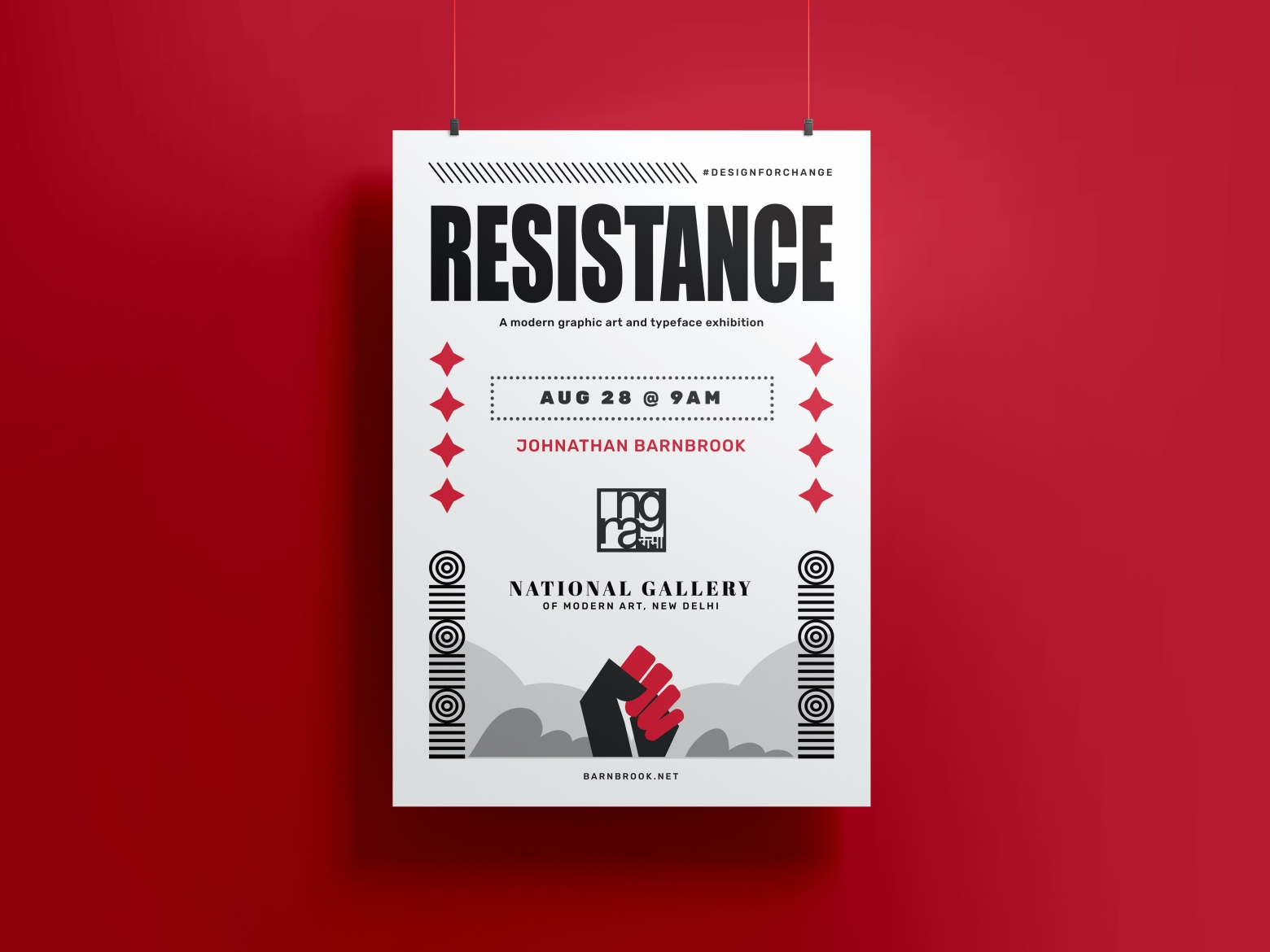 Resistance - An Exhibition Concept Poster by Pranay Bubna on Dribbble