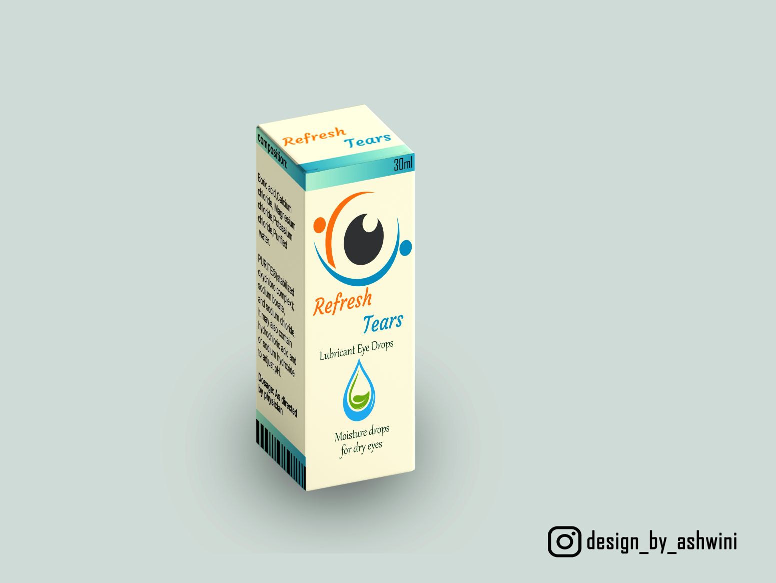Eye drop packaging by Ashwini Bhat on Dribbble