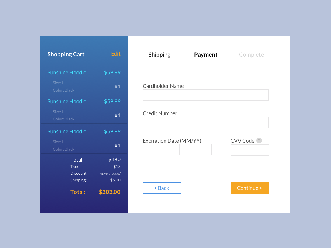 Shopping Cart by Yang on Dribbble