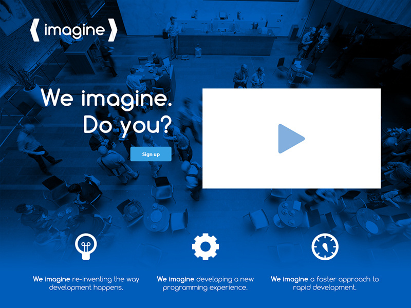 Imagine Website Idea by Jesse Snyder on Dribbble
