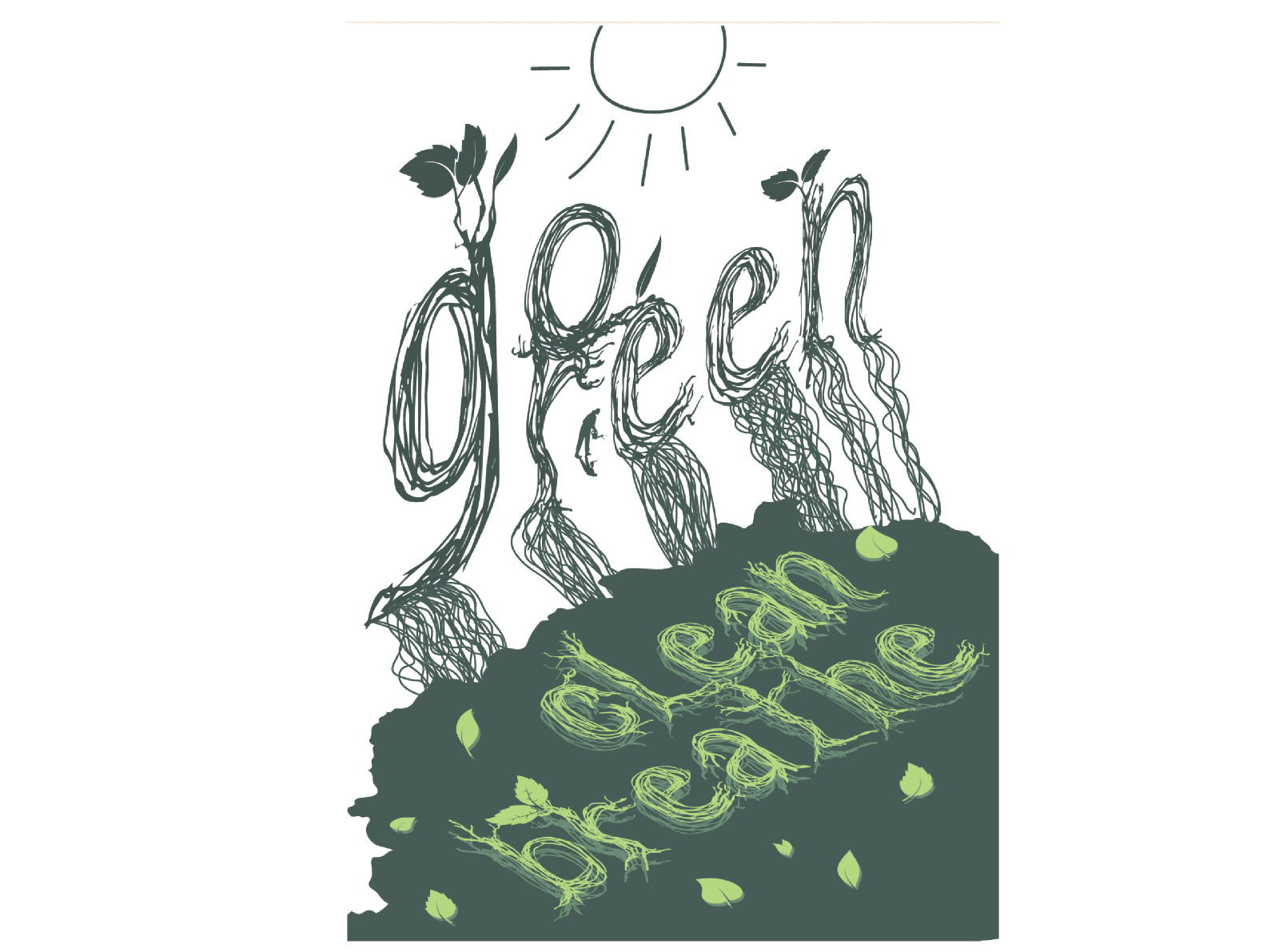 Go Green - Clean Breathe - Save Enviroment by Tấn Nghĩa Nguyễn on Dribbble