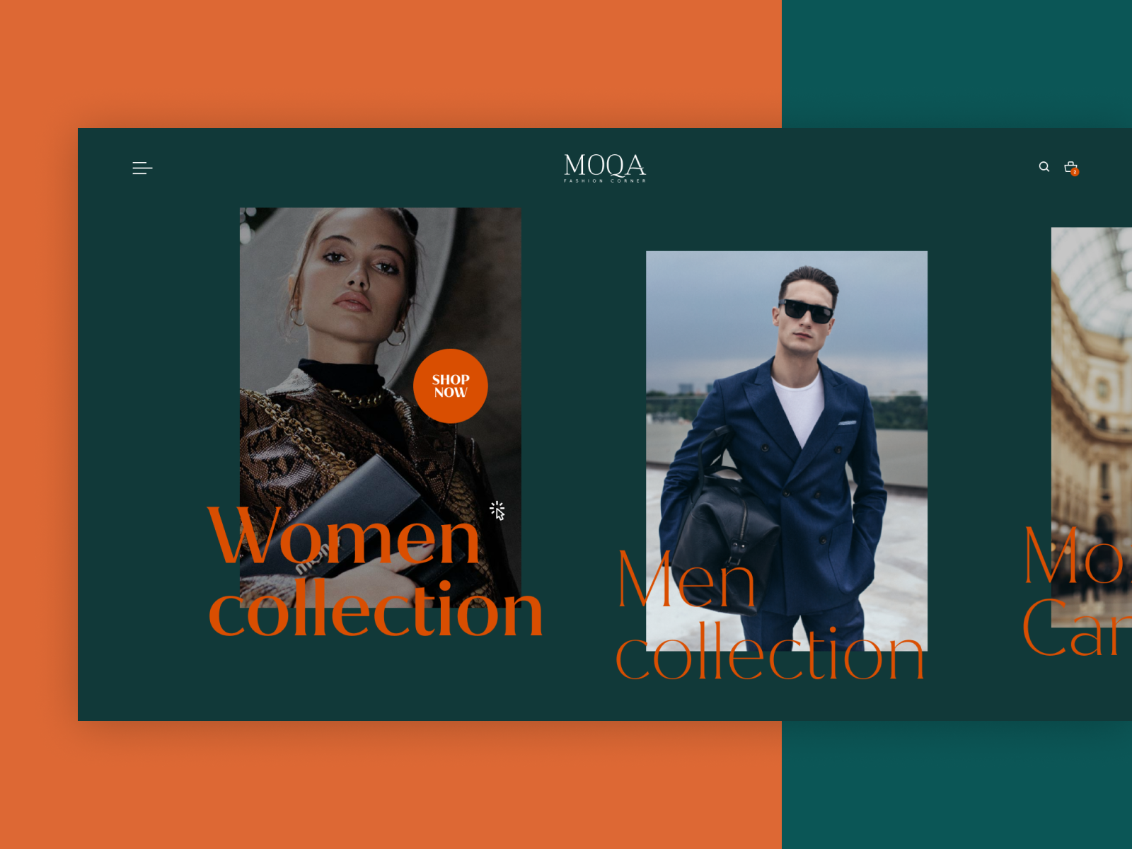 Moqa - Fashion Website Concept by PopArt Studio on Dribbble