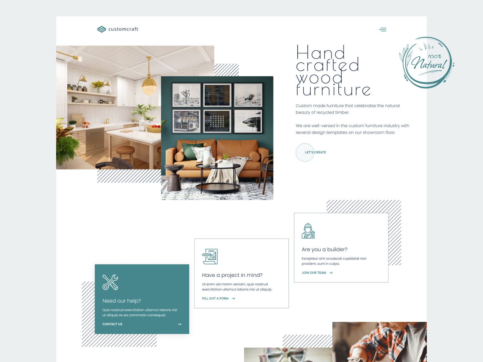 Craft Business Website Concept by PopArt Studio on Dribbble