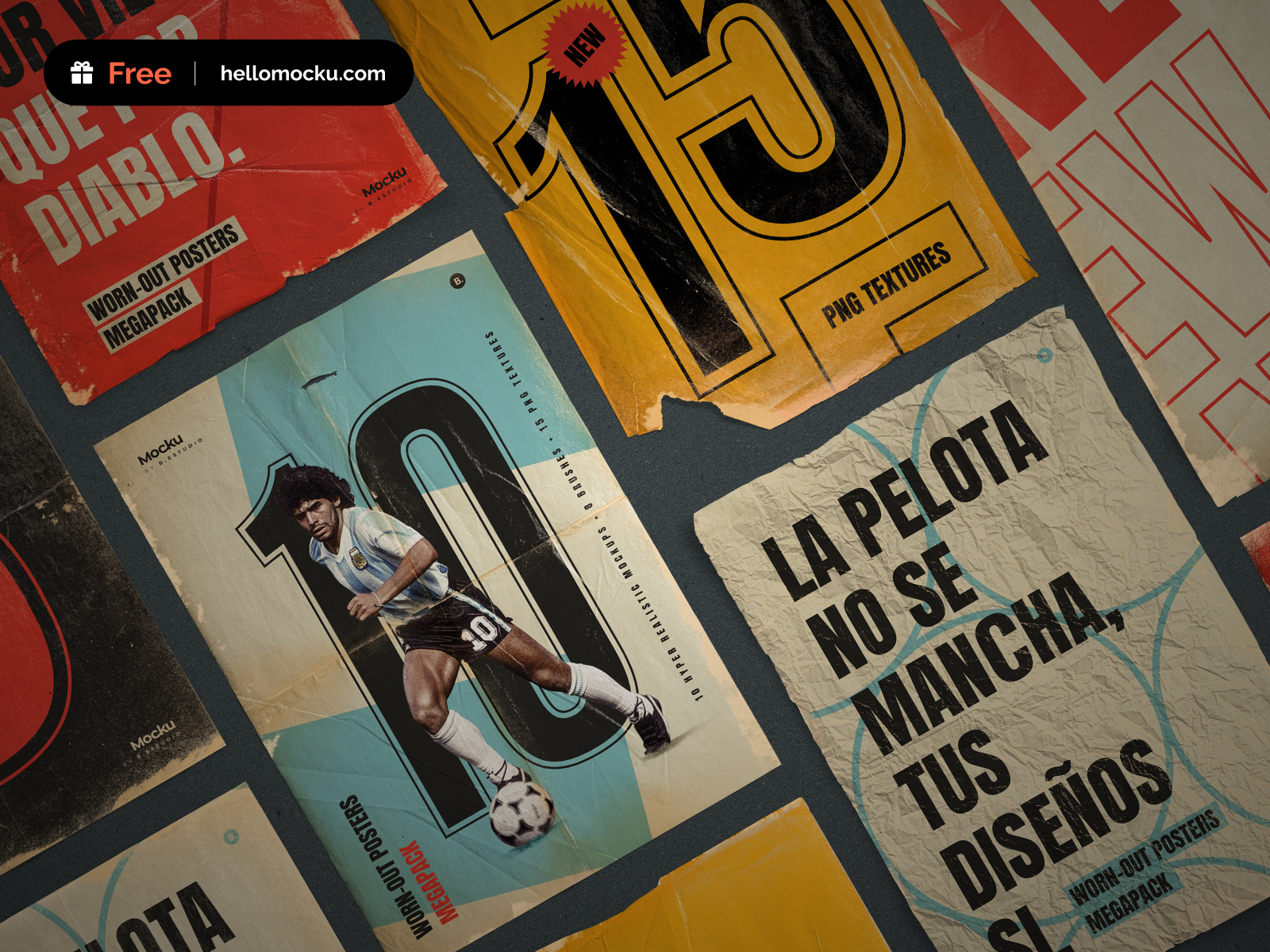 Dribbble - 06_Worn-Out-Posters_DEMO_DRIBBBLE.jpg by Mocku