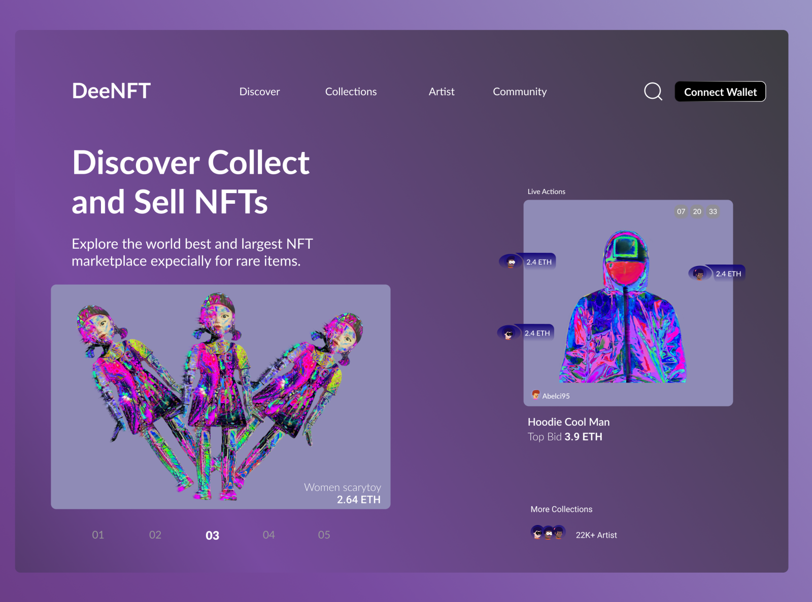 DeeNFT. by Fanisa Zahwa on Dribbble