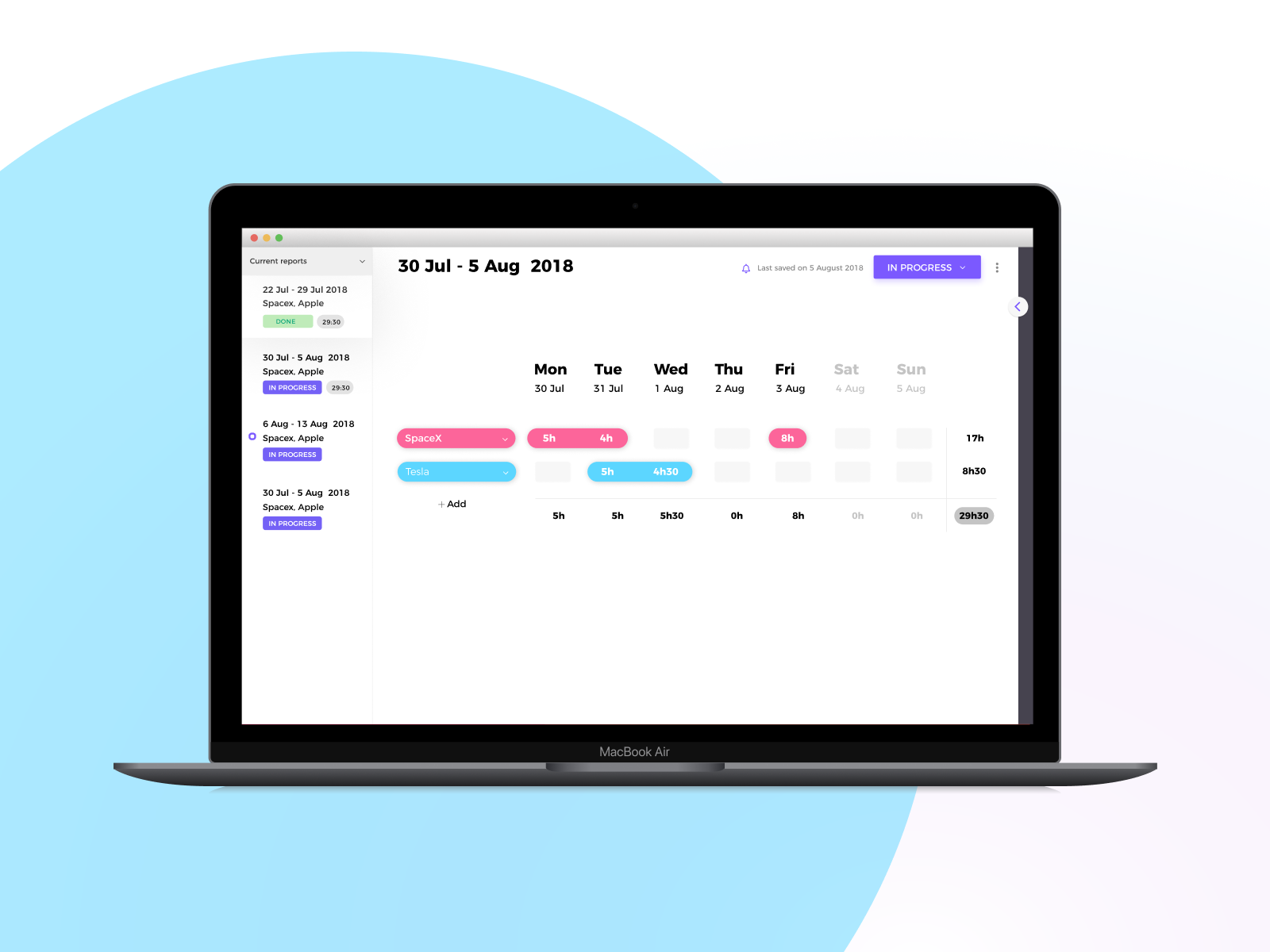 Productivity app UX/UI design: interface by Brainhub on Dribbble