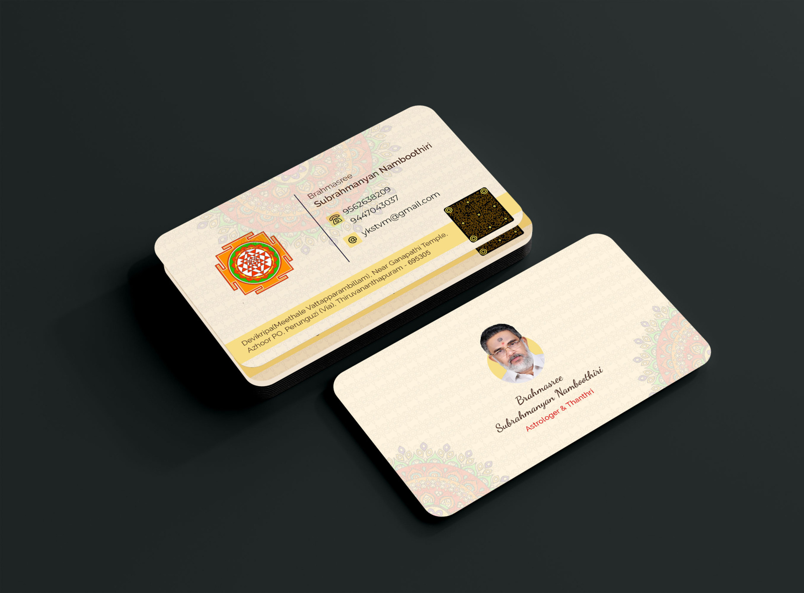 Visiting Card by Vishnu Pramod M.V on Dribbble