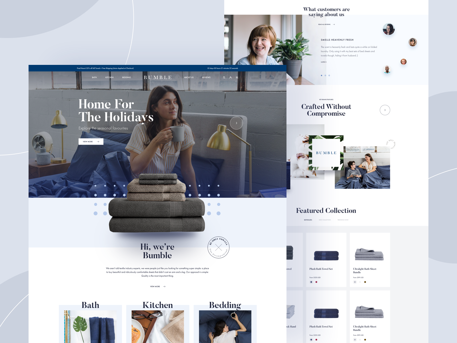 Bumble landing page by Karol Kos for widelab on Dribbble