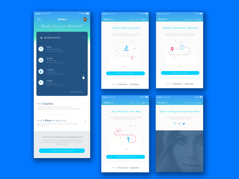 On boarding screen for a Fitness App by Jaychrist Teves on Dribbble