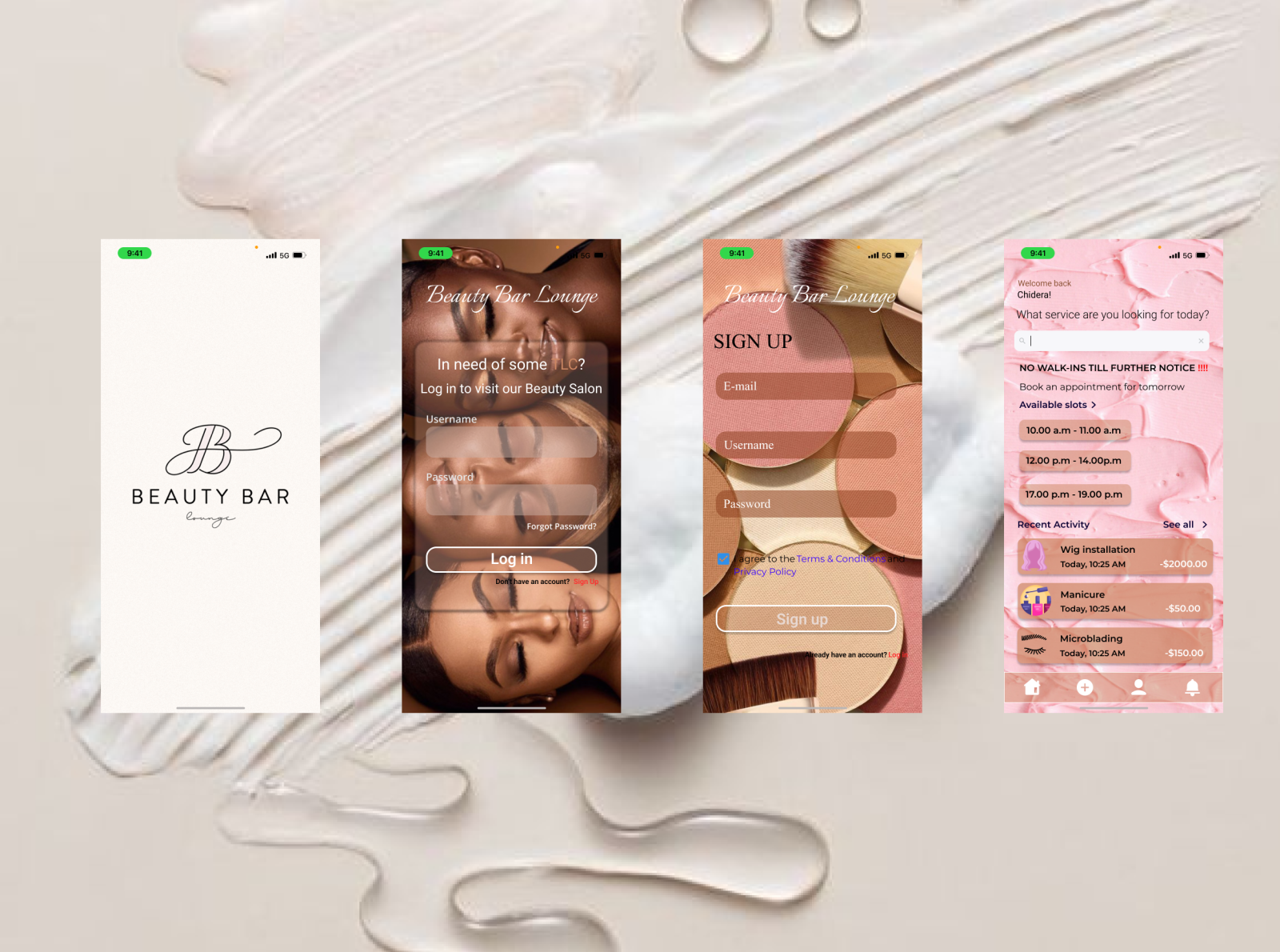 Beauty App by Igwe Chidera on Dribbble