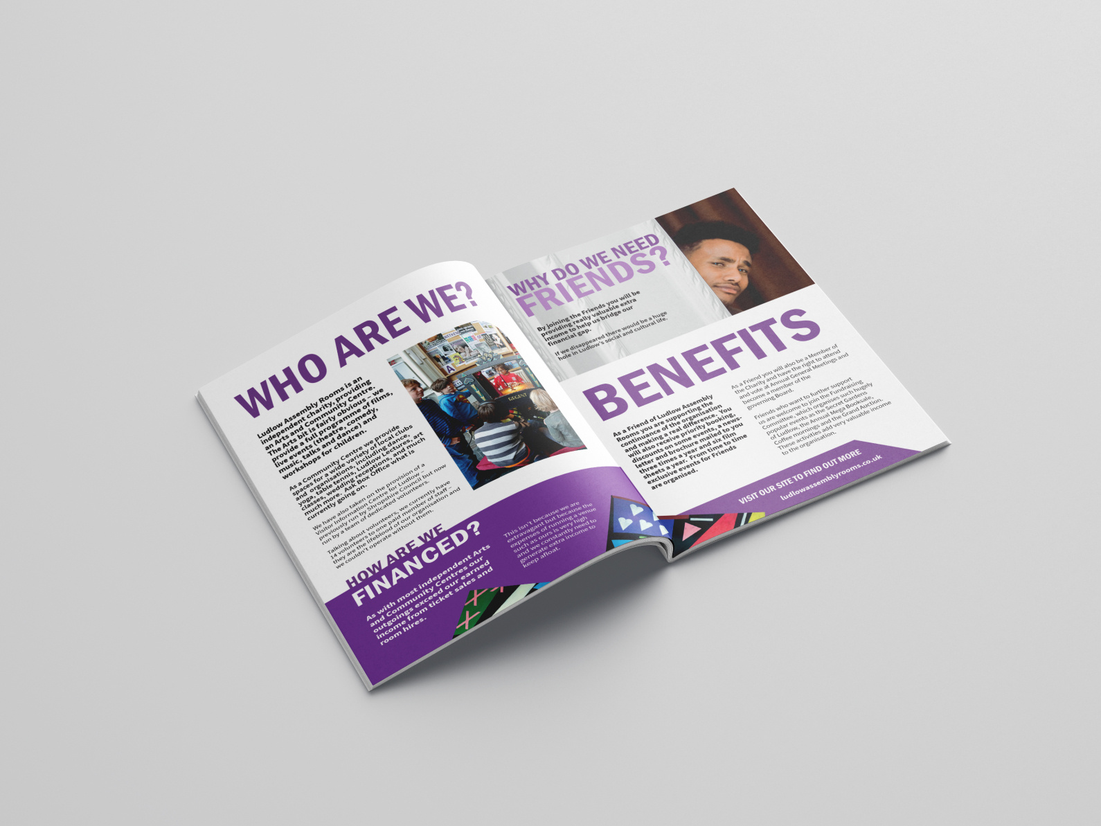 Assembly Rooms A5 Brochure by Elliott Stallion on Dribbble