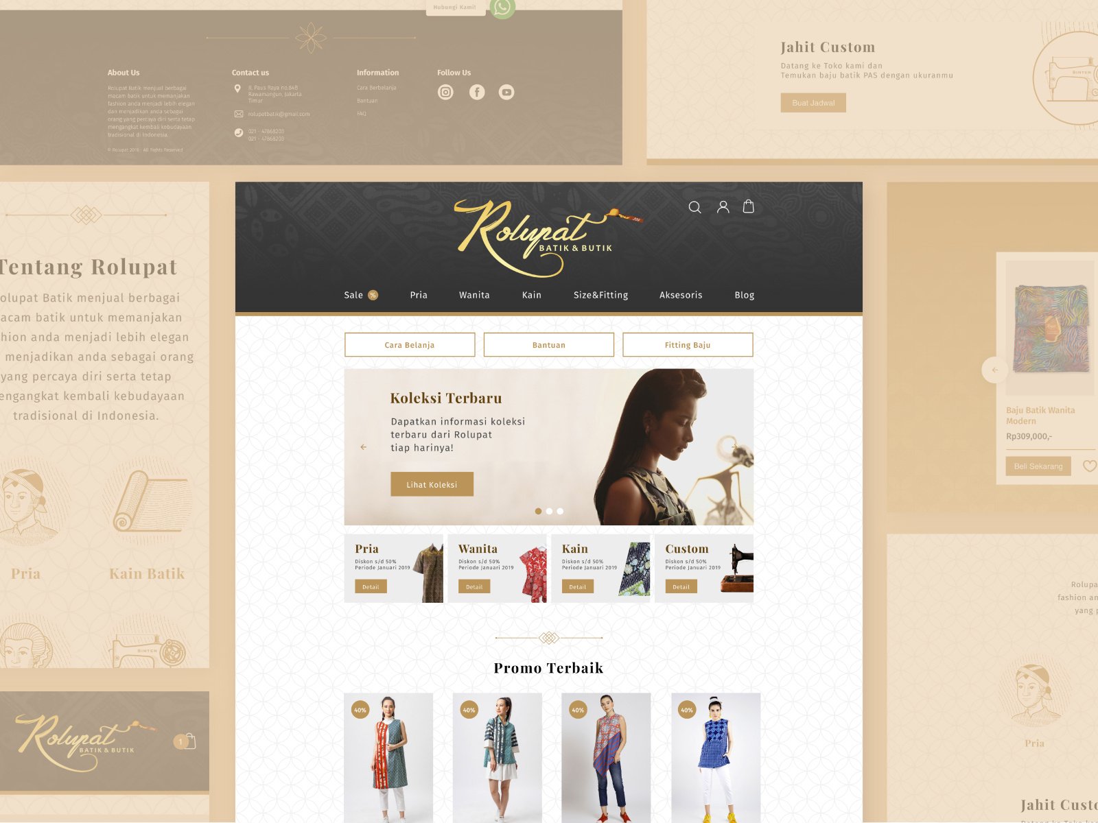 Batik e-Commerce Website by Deni Kurniawan on Dribbble
