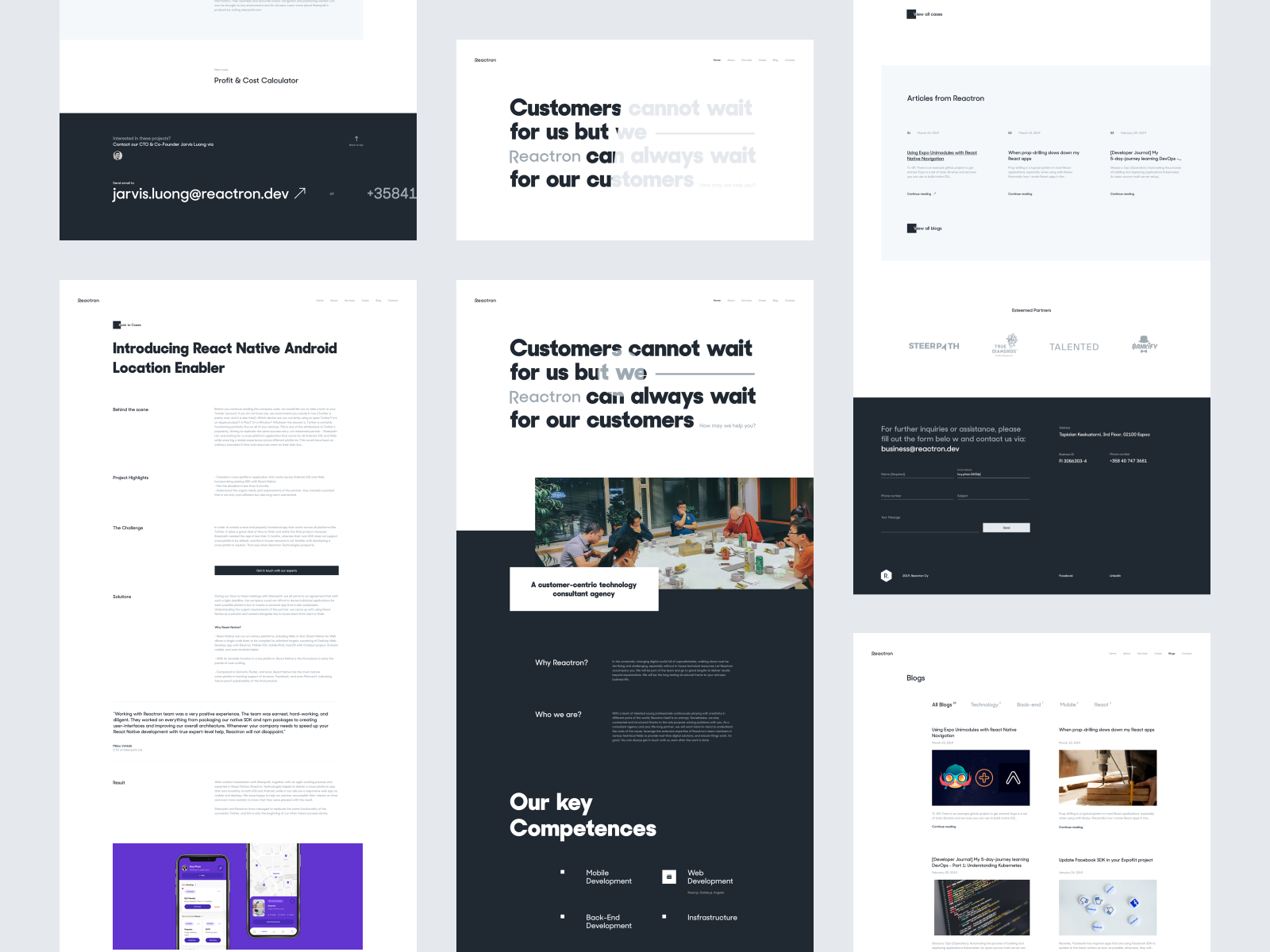 Reactron Technologies Website by Huy Phan on Dribbble