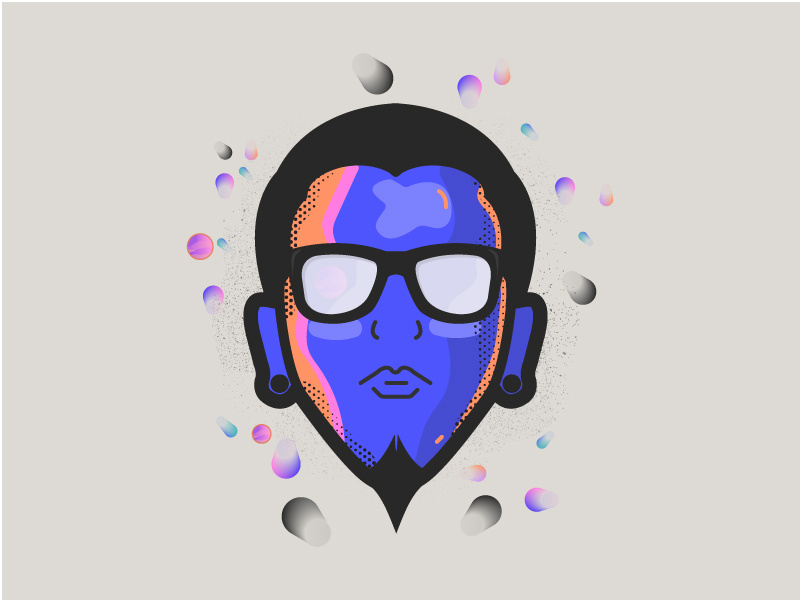 Futuristic portrait by Mark Beltran on Dribbble