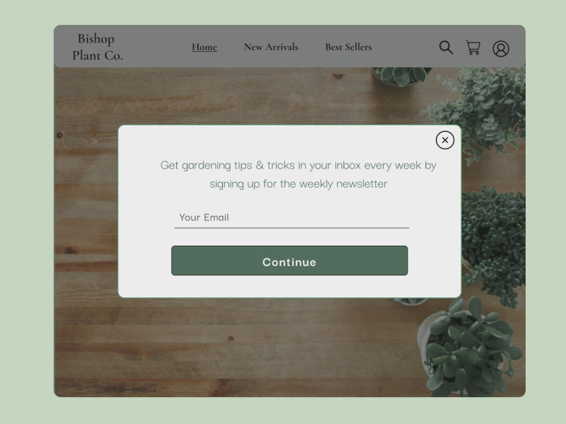 DailyUI No. 001 / Sign Up Modal by Mary C. Doss on Dribbble