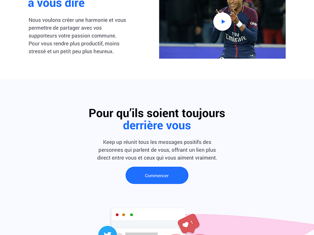 Keep Up - Home page by Lesdema Jérémy on Dribbble
