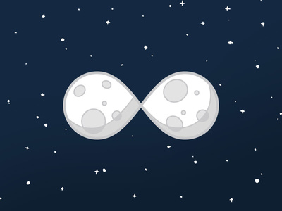 Infinity Moon 2 by Ellen Wilde on Dribbble