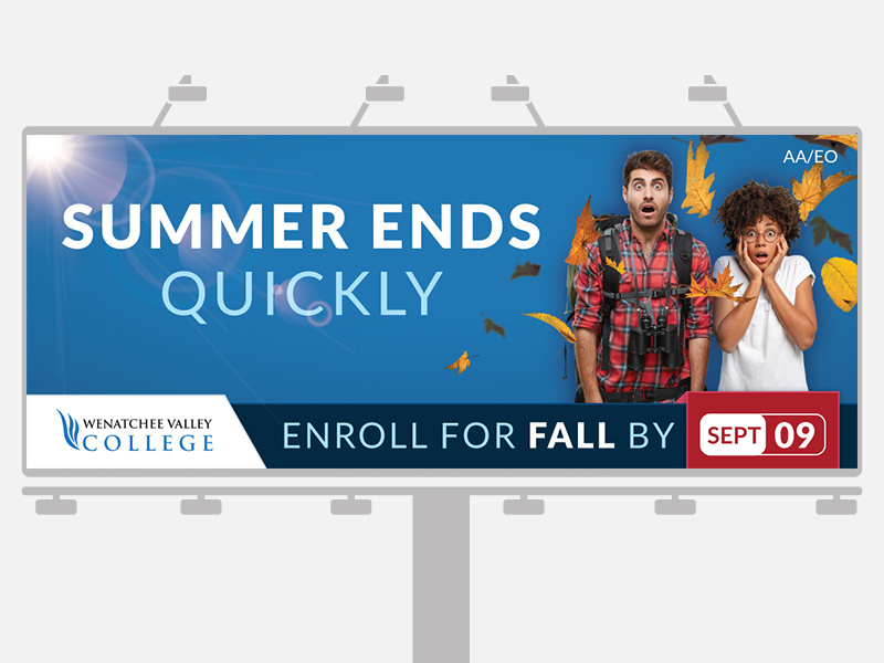 Enroll For Fall - Billboard by Nick Winters on Dribbble