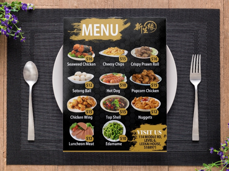 Dribbble - food menu.jpeg by Yaseen Khalid