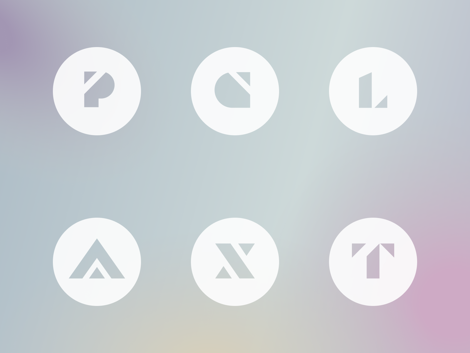 Typographic logo mark suite by Katherine Frustaci on Dribbble