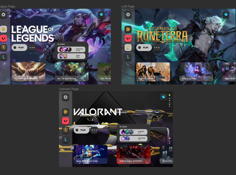 Riot Client Re-imagined by Lucky Luciano on Dribbble